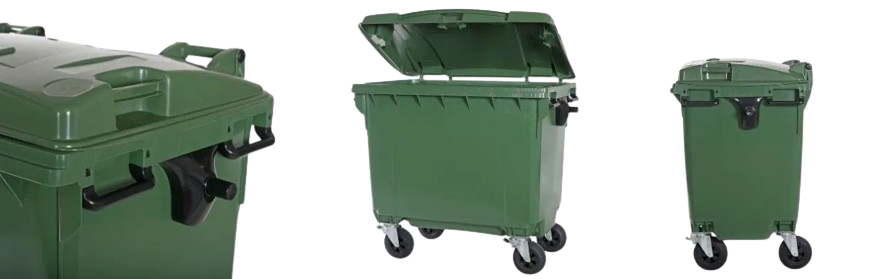 Kunststof afvalcontainers in vele maten, kleuren en soorten - Transoplast